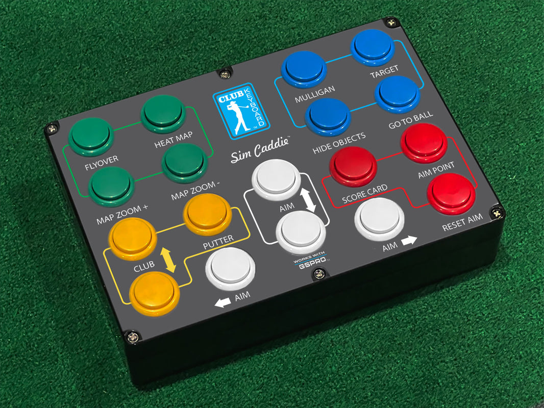 Golf Simulator Control Box Control GS Pro and TGC 2019 – Club Keyboard